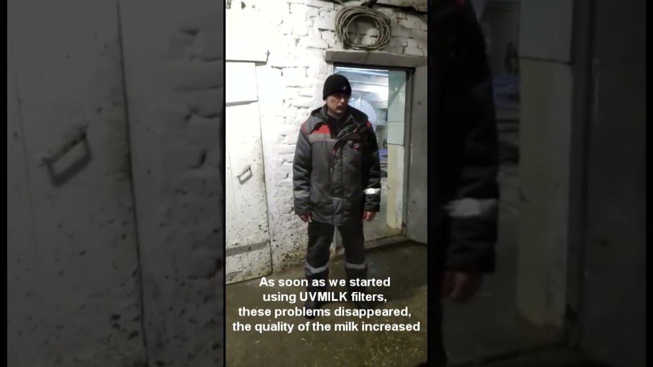 Using UVMILK filters at milk farm