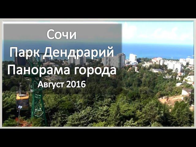 Сочи Дендрарий Канатная дорога Панорама города Сочи 12.08.16