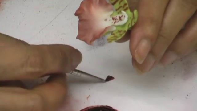 Орхидея онцидиум ручной работы из жевательной резинки, холодного фарфора или полимерной глины