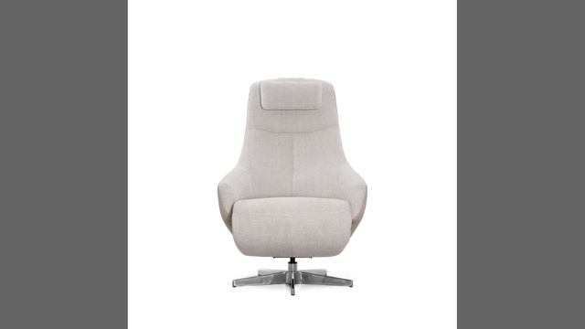 Кресло реклайнер Relax Live, светлая тканевая обивка