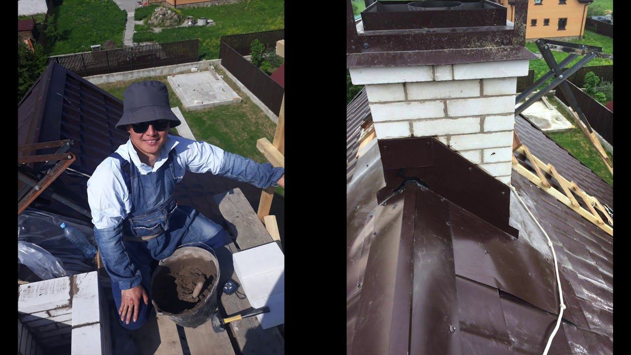 Две кирпичные трубы в поселке Матокса