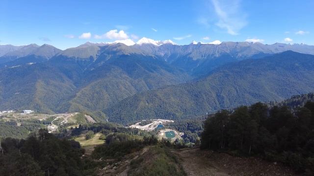 РОЗА ХУТОР _ ГОРЫ _ КАНАТНАЯ ДОРОГА _  ЛЕТО _ СОЛНЦЕ 1