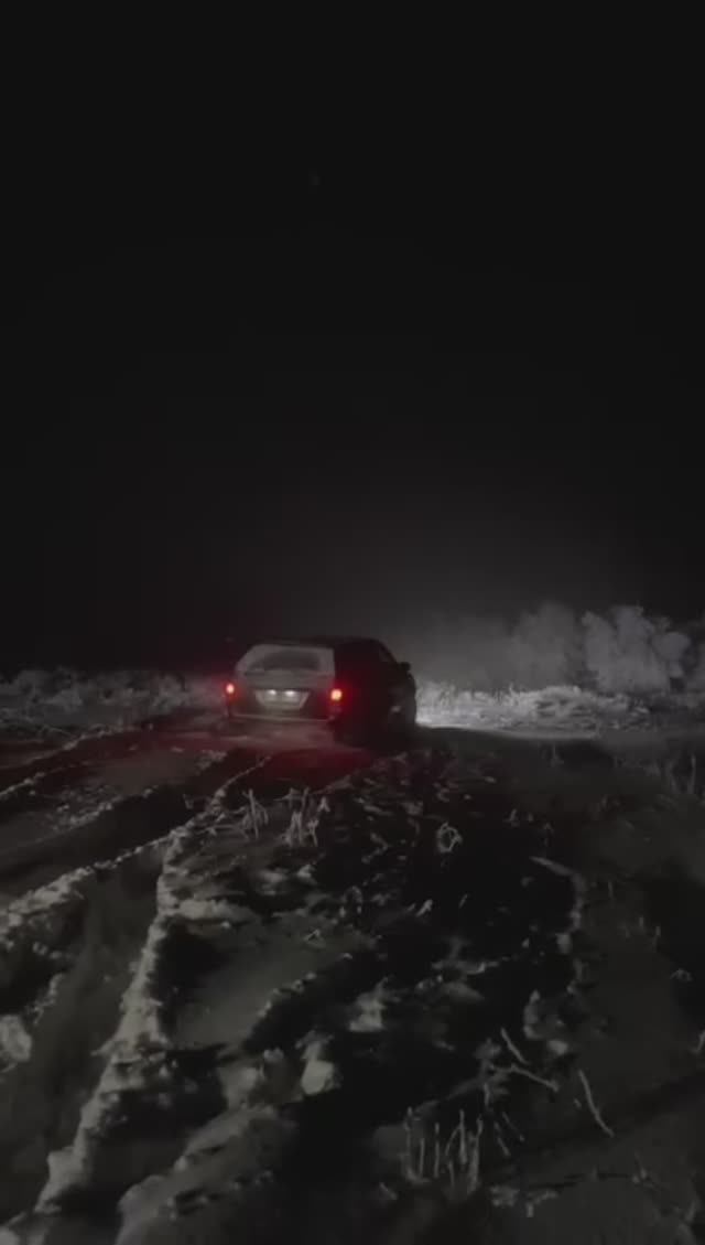 Блокировка дифференциала ДКС на Санг Ёнг, глубокий снег, часть 2