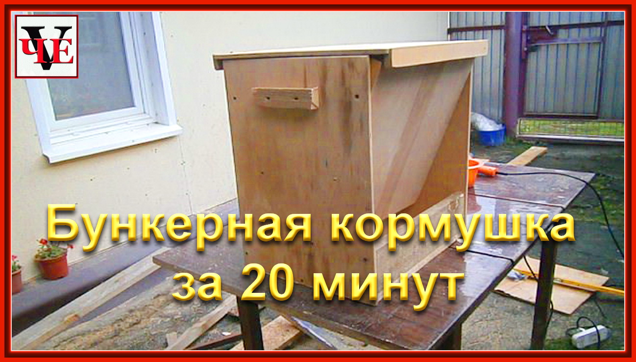 Бункерная кормушка за 20 минут для домашней птицы.mp4