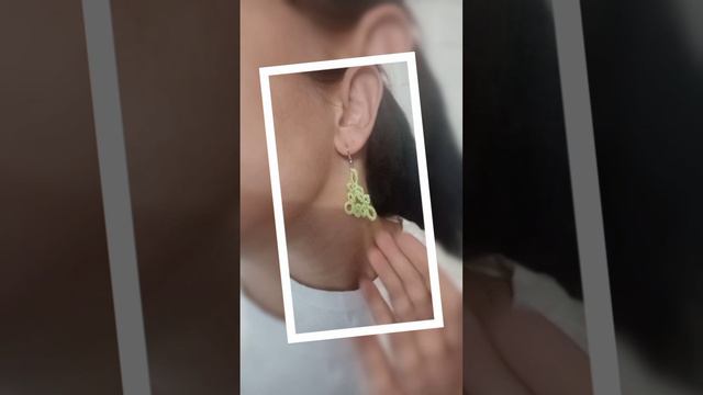 Серьги фриволите