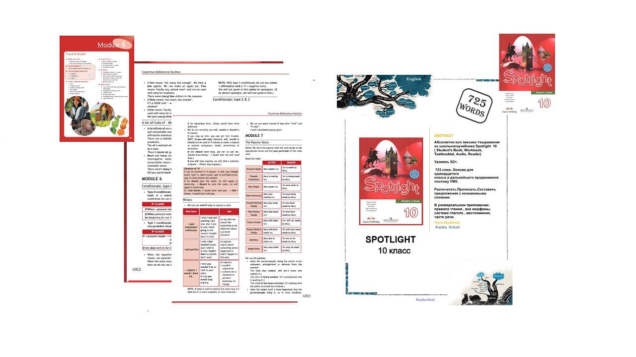 6.2 Spotlight 10. Module 6. Grammar check  Grammar Reference. Conditionals. Теория.