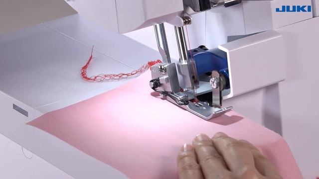 JUKI MO-680, 8 часть 3-х ниточный оверлочный шов.
