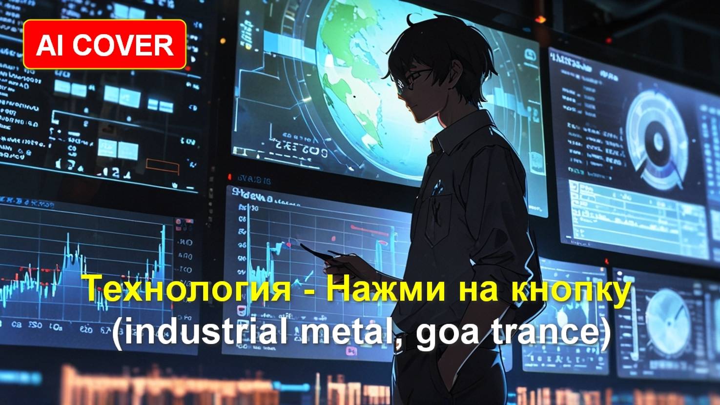 Технология - Нажми на кнопку (industrial metal, goa trance) Ai cover