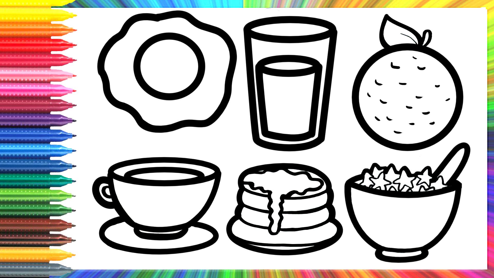 Как нарисовать еду для детей