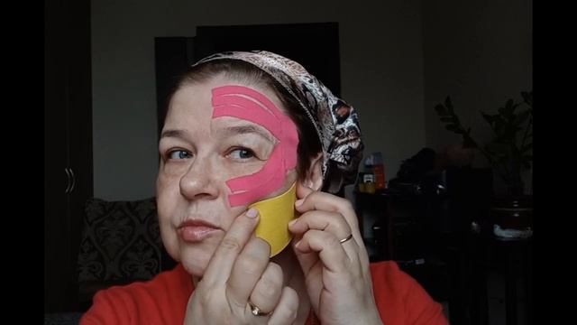 Лимфодренажное тейпирование лица