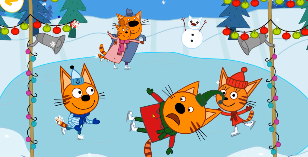 Три кота 13 увлекательная раскраска с анимациями!