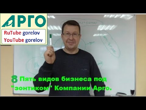 8.  Пять видов бизнеса под зонтом компании Арго.