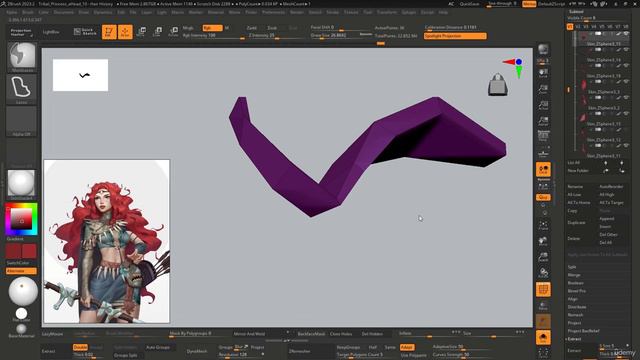 19. Continuing Little Hair Meshes