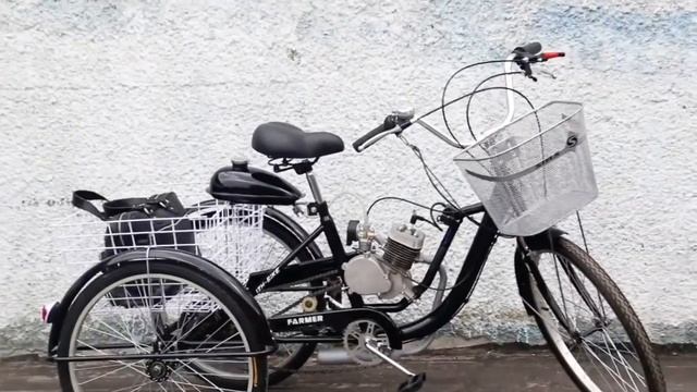 Велотрицикл и велочоппер с мотором / Мотовелик