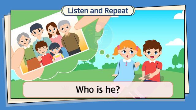 Ch.9 Who is she_ _ Basic English Conversation Practice for Kids
