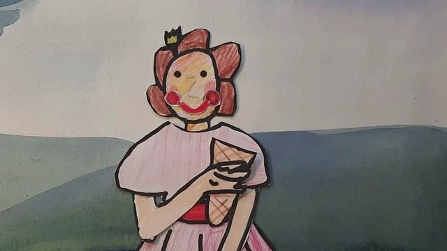 ПРИНЦЕССА С МОРОЖЕНЫМ, анимационный скетч (автор - София ЛЯШЕНКО, 8 лет)