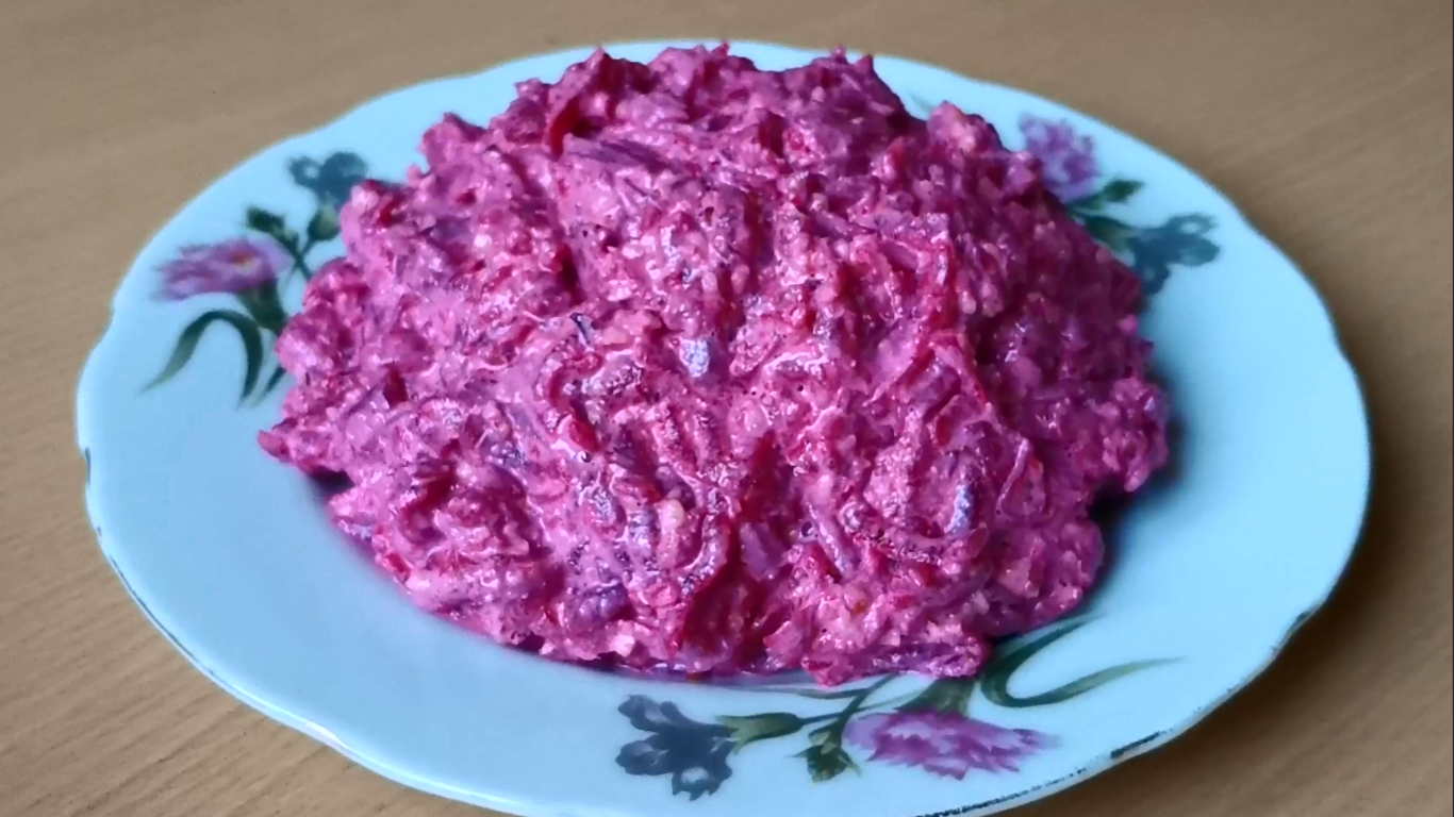 Салат из Свеклы с Грецкими Орехами