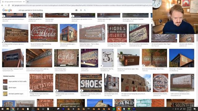 Tutorial_ Brick Walls and Vintage Painted _Ghost_ Signs