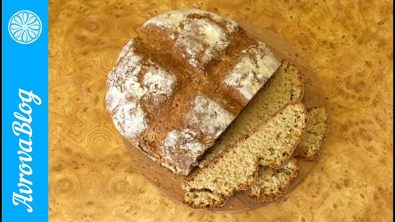 Пшенично-овсяный хлеб без закваски и дрожжей