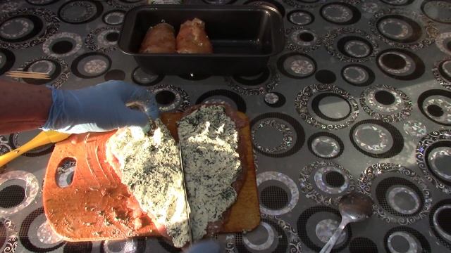 Диета № 5. Куриные рулеты с творогом и зеленью