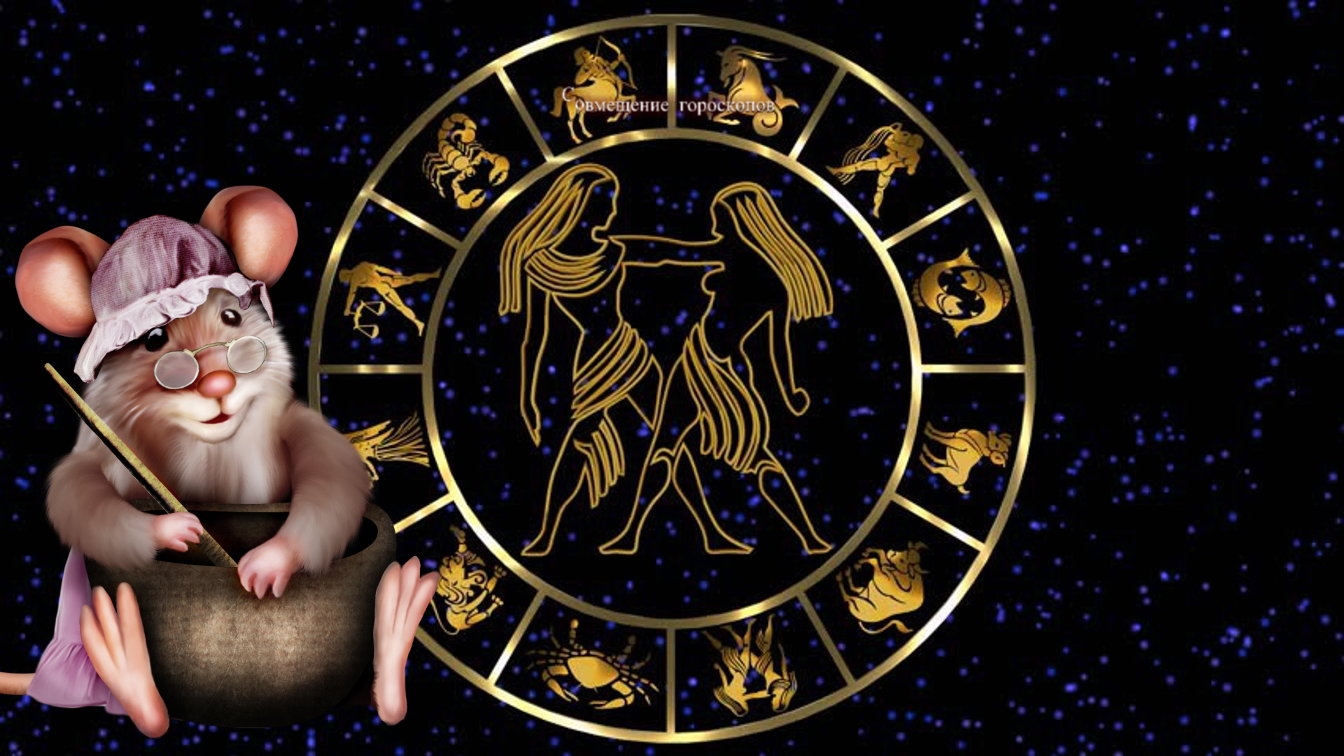 Совмещение гороскопов. Крыса близнецы