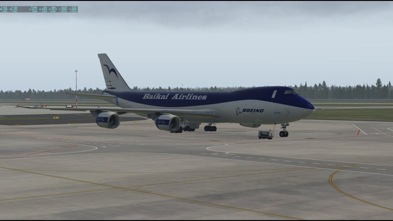 BAIKAL AIRLINES /  B 747 / Чита (UIAA) - Братск  (UIBB)