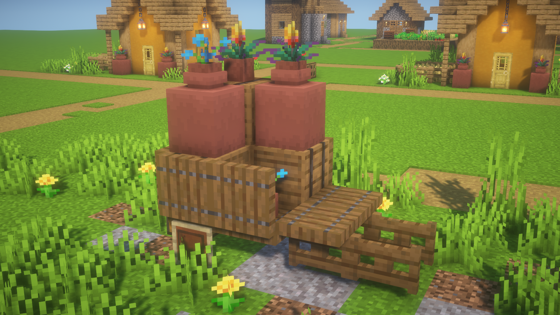 Майнкрафт-Как построить декоративную тележку в майнкрафте