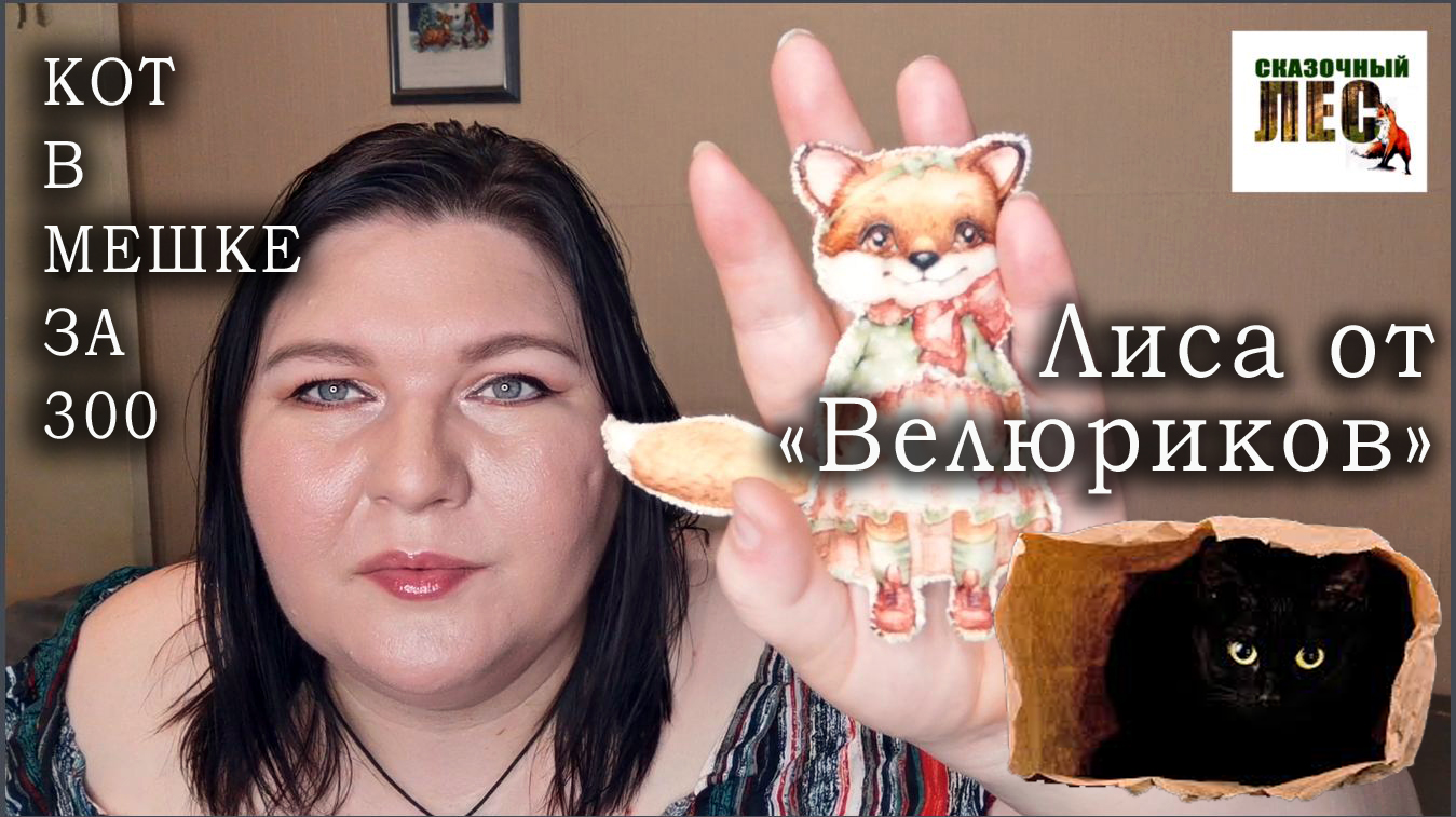 КОТ В МЕШКЕ за 300// лисичка от "Велюриков"//СКАЗОЧНЫЙ ЛЕС