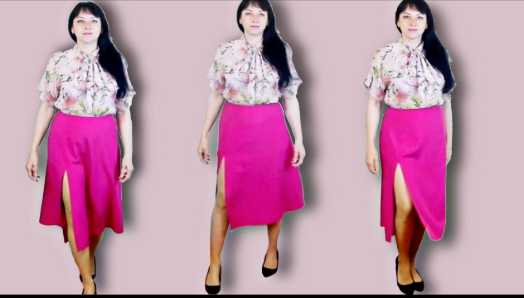 Повседневная юбка!  Приталенная юбка без вытачек, талия на обтачке! Моделирование по базовой основе.