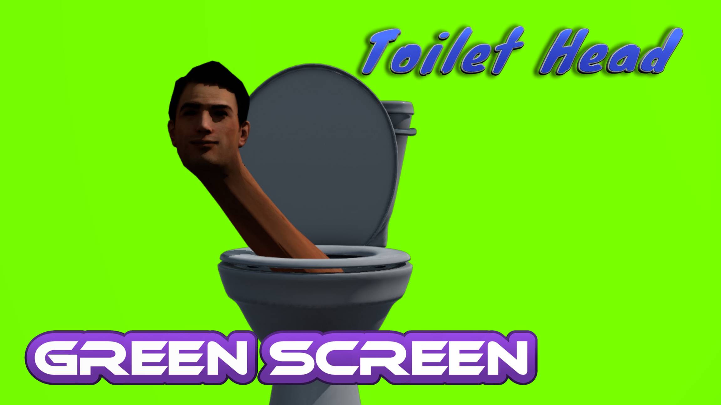 Green Screen - Toilet Head (Туалет с головой)