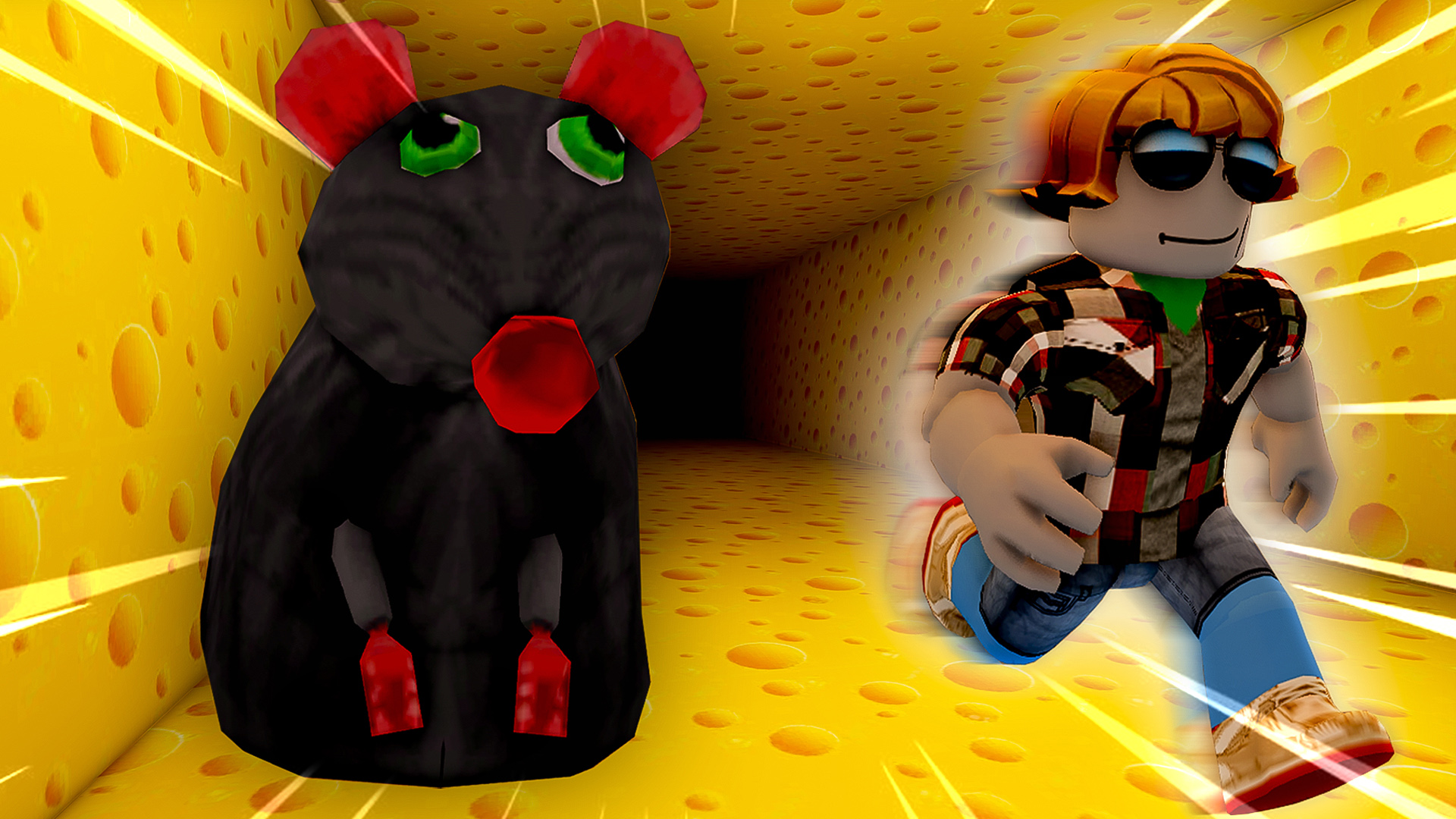 Я СОВЕРШИЛ ПОБЕГ от ОГРОМНОЙ КРЫСЫ В РОБЛОКС