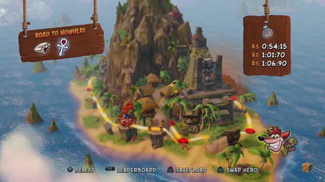Crash Bandicoot N. Sane Trilogy - Road to Nowhere (ПЛАТИНА!) 0:54:15