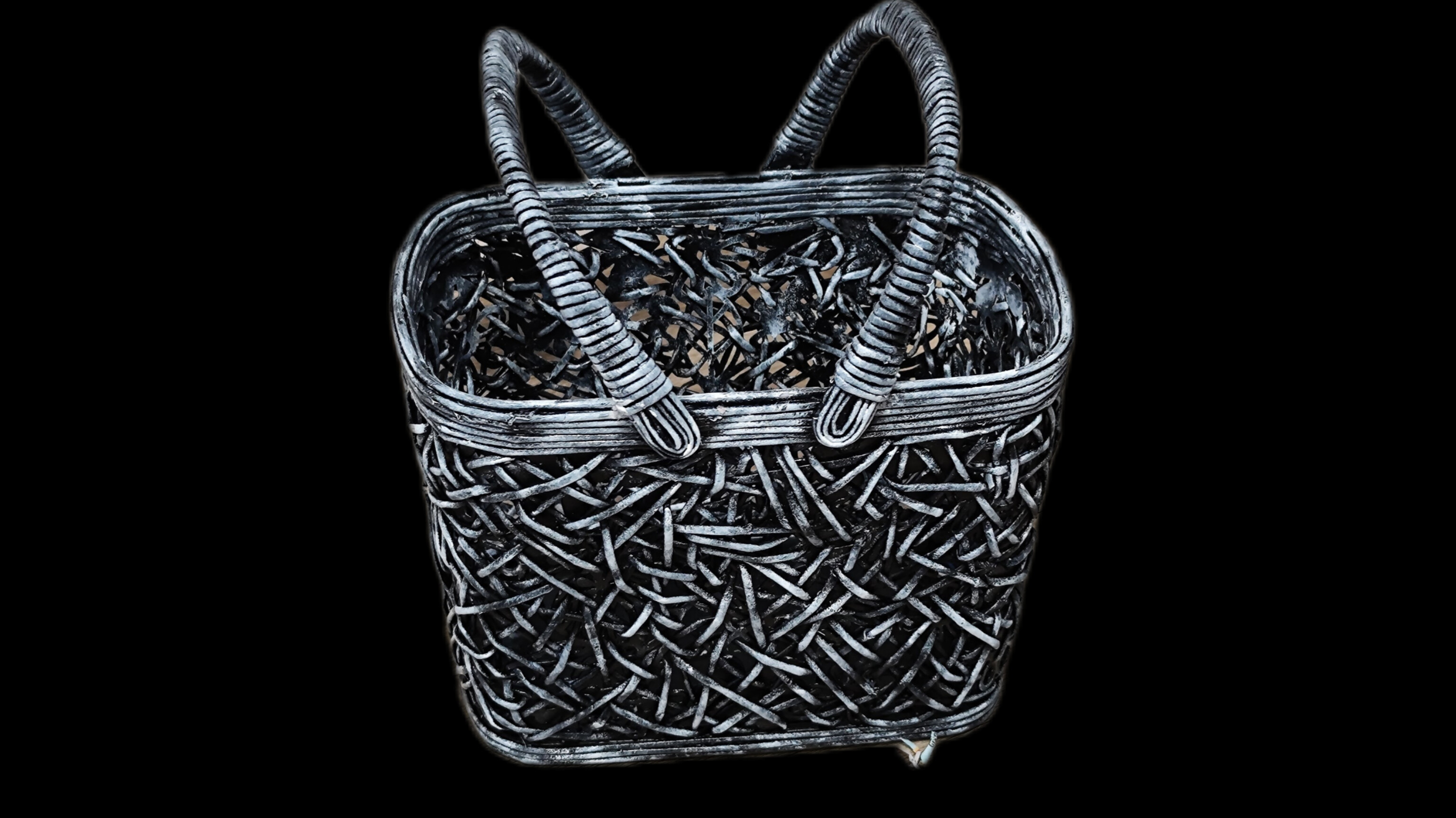 МК. Переделка корзины из бумажной лозы. #268