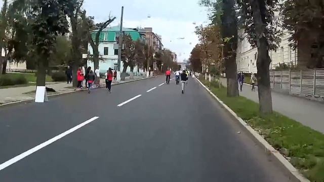 Полумарафон в Ивано-Франковске. 21,1 км, 1-2 круг