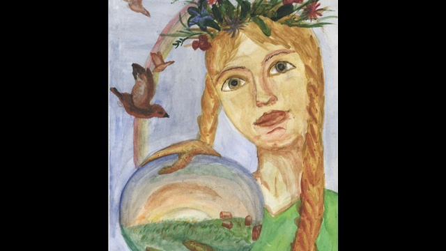 «Куликово поле. Вечер после грозы». Автор - Прокофьева Александрина, 16 лет, г. Пермь