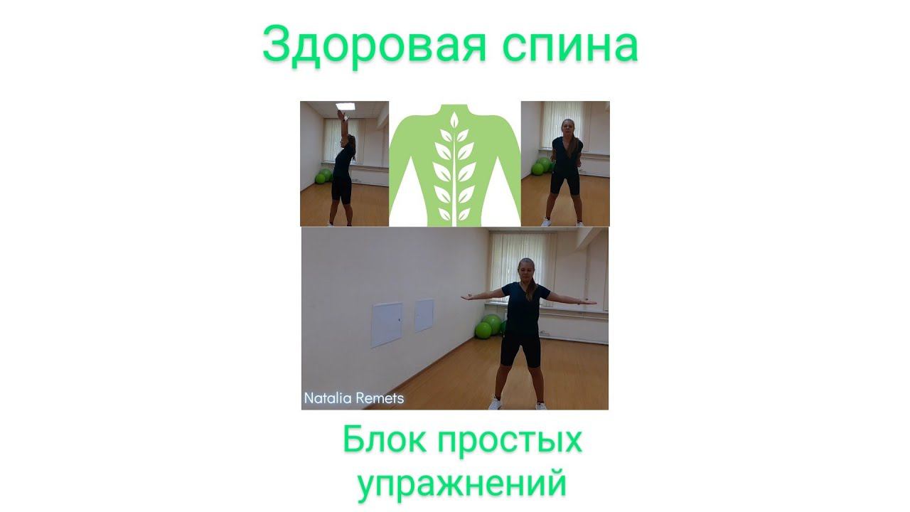 Блок упражнений на спину.