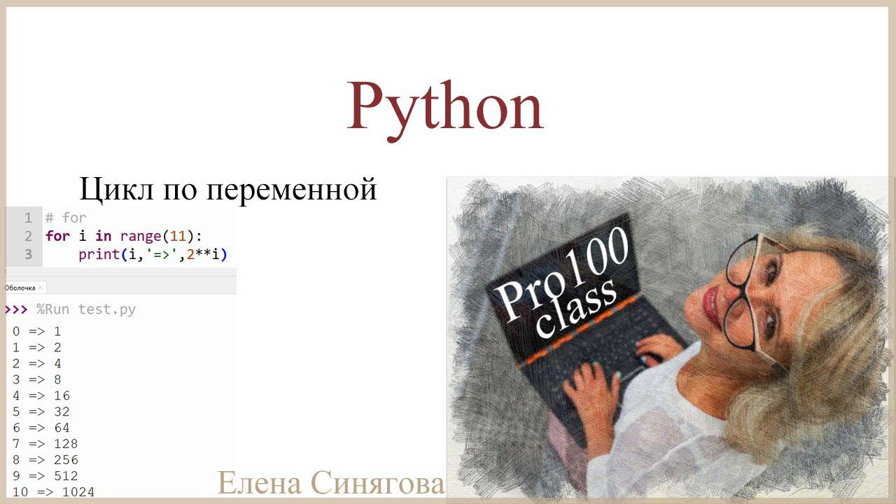 Python в ЕГЭ. Первые шаги. Циклы по переменной