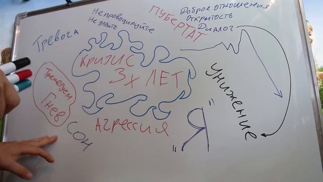 ✅19 У доски. Кризис трёх лет. Агрессивный ребёнок! Подросток бунтует в пубертате! Как успокоить ?