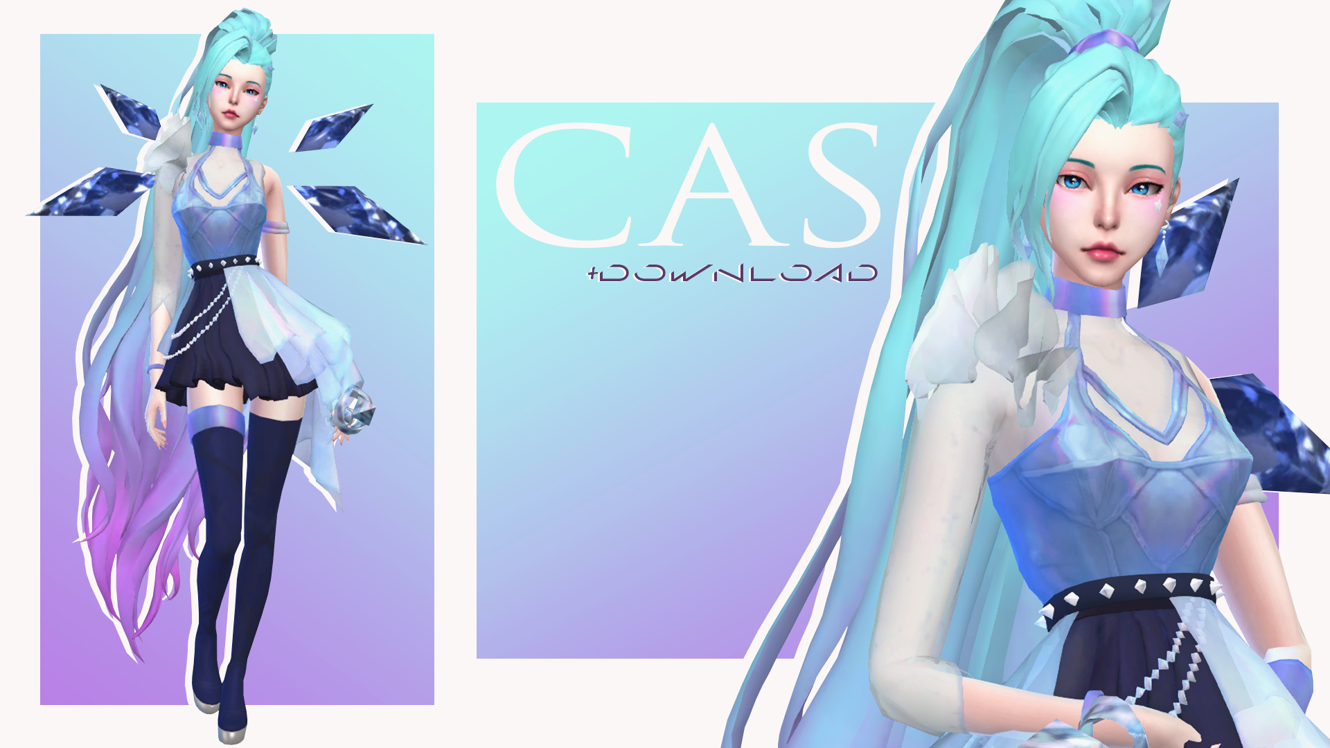 The Sims 4 CAS | KDA - Серафина [+Download]