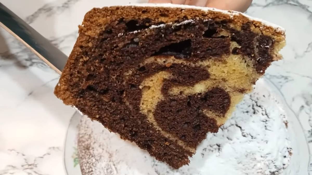 Классический пирог «Зебра»