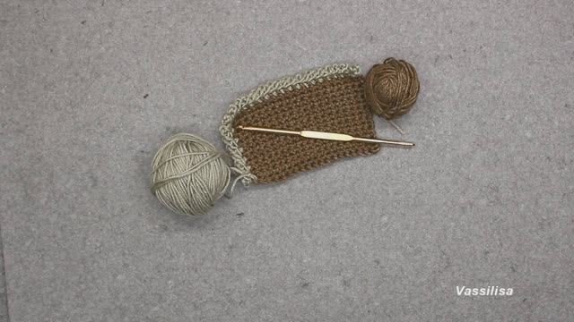 Обвязка края крючком Василиса