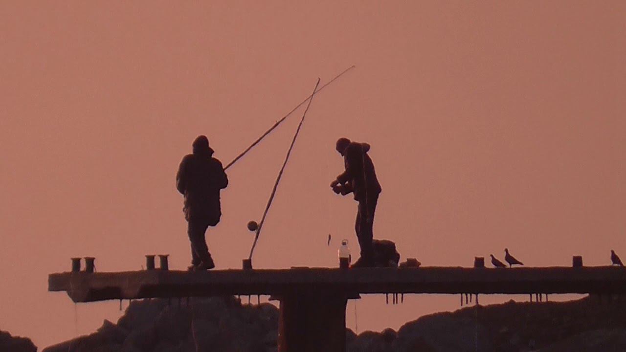 Утро Каспийское море. Махачкала. Апрель 2019