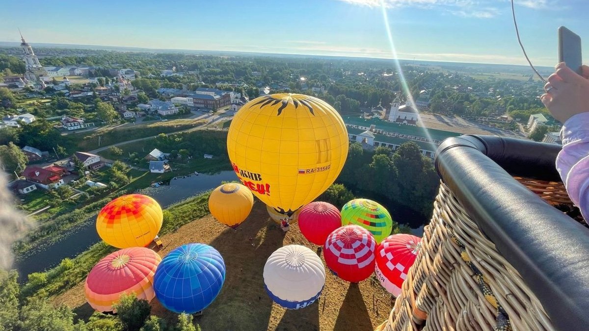 21-й фестиваль воздухоплавания «Золотое кольцо России» прошёл в Суздале