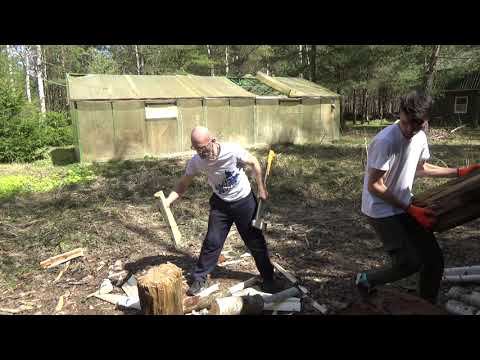 Хорошая работа для мужчины: порубить дрова