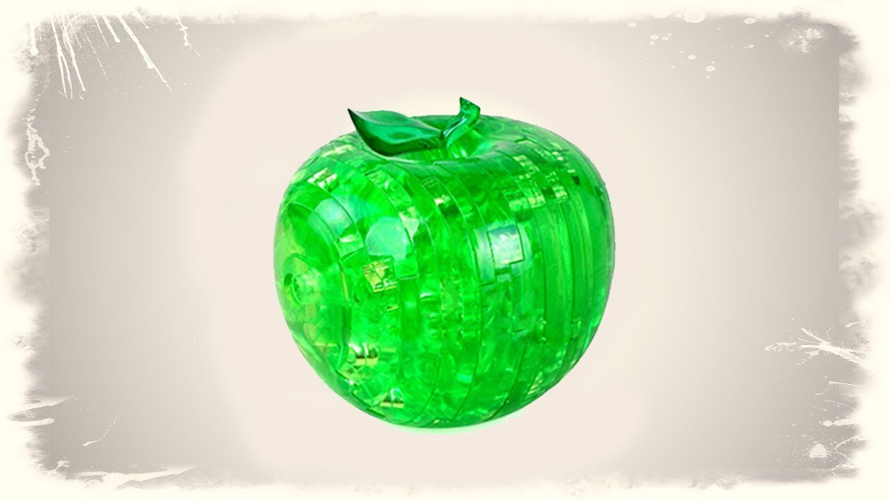 Крутой 3D пазл! СОБИРАЕМ Светящееся яблоко 3D puzzle apple toy