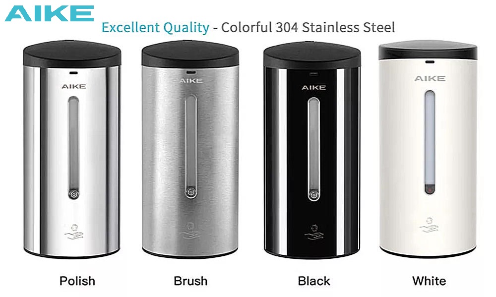 Модель AIKE AK1255 Автодозатор мыла (Нержавейка).mp4