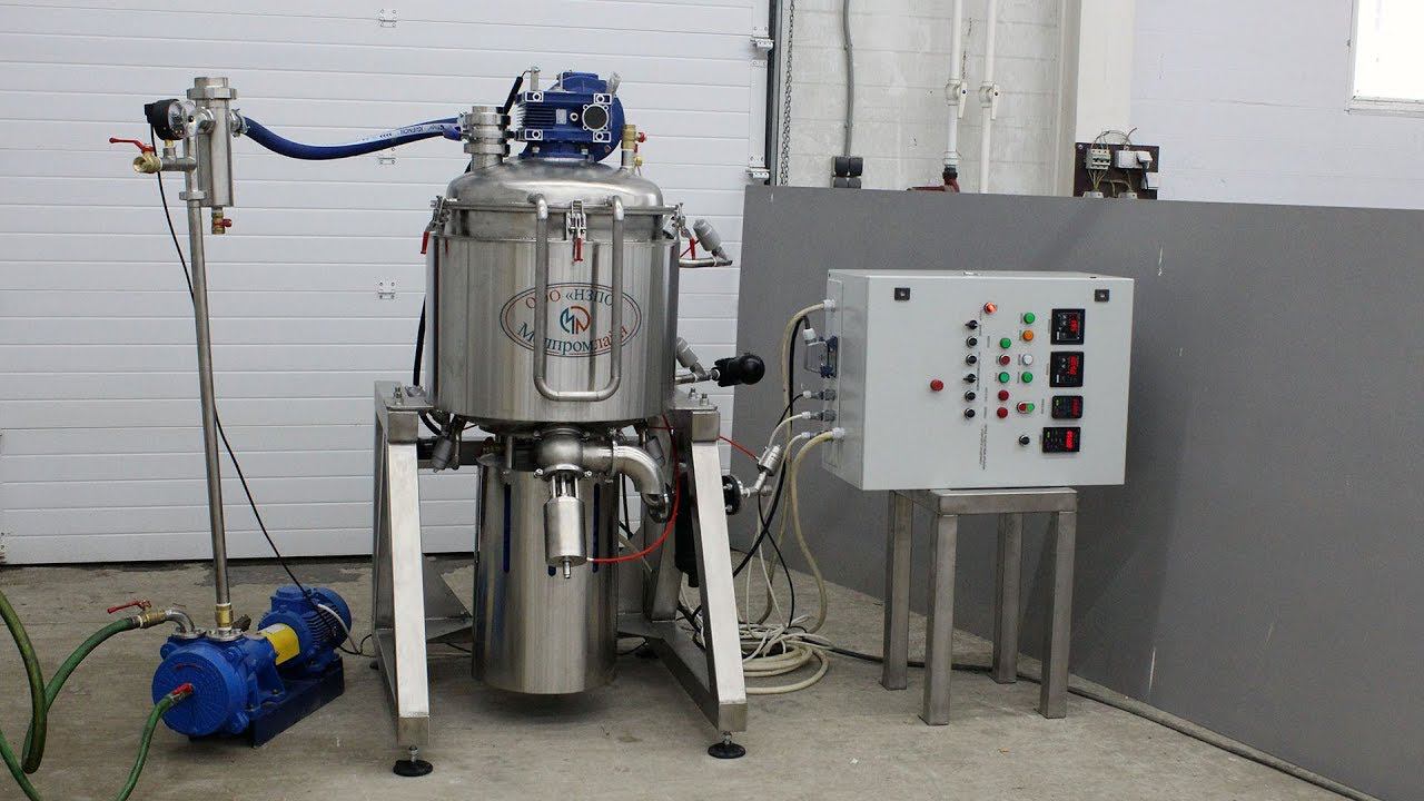 Установка УМТИ-100 для изготовления плавленого сыра, творожной массы, десертов, кремов, мусса