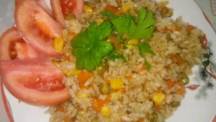 Рис на сковороде