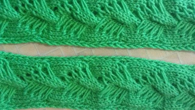 Следки Спицы(узор ветка пальмы)+Тунисское вязание.