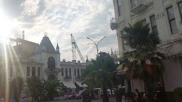 Город Сухум (Абхазия) / Центр - Драматический театр и  набережная